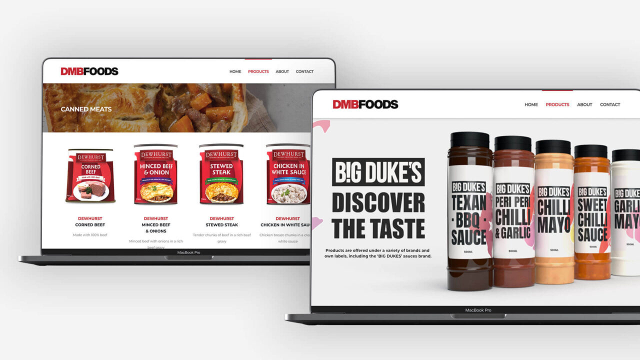 Website Design for Food Industry - Scene Creative Design