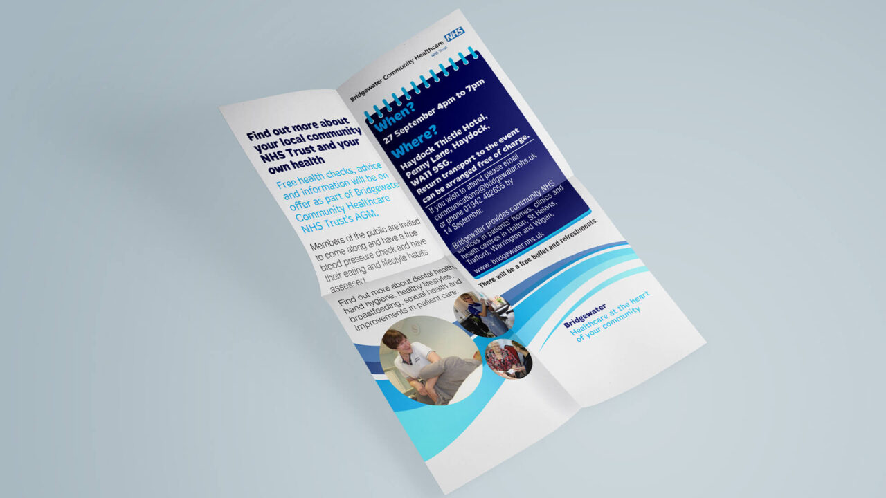 NHS Local Healthcare Flyer Design Services - Scene Creative Design